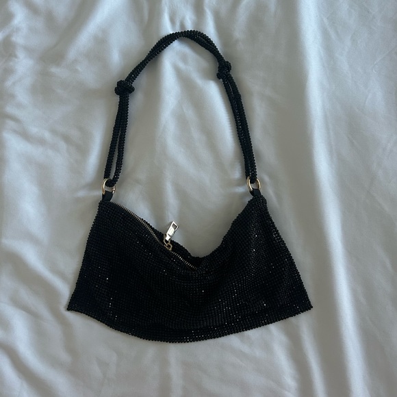 cult gaia | Bags | Black Rhinestone Mini Purse | Poshmark